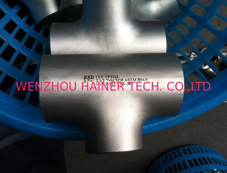ASTM A403 Pipe Fittings Forged Alloy Steel / stainless steel equal tee ...